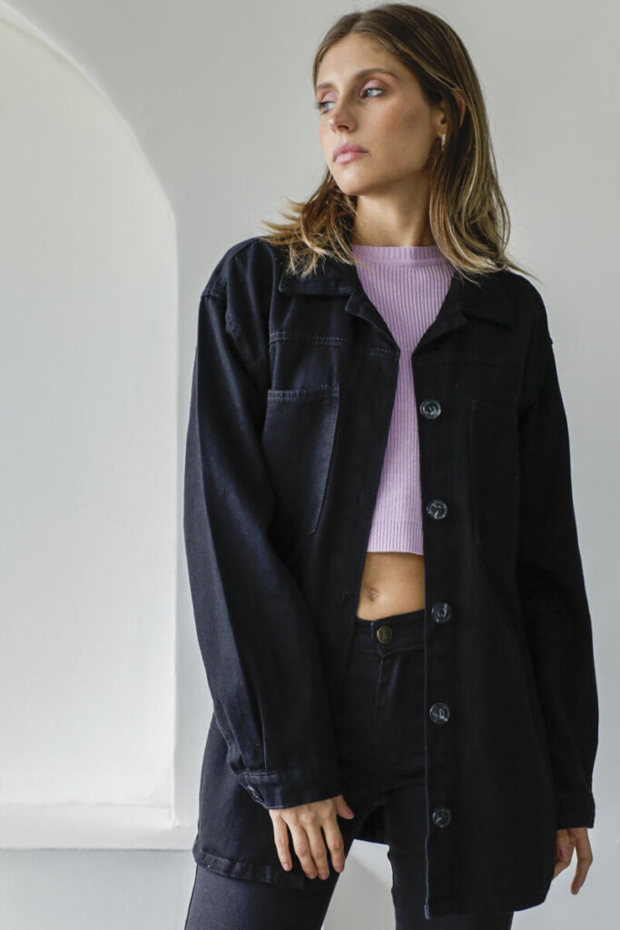 Camisaco jean negro -art30- – Nix & Idium